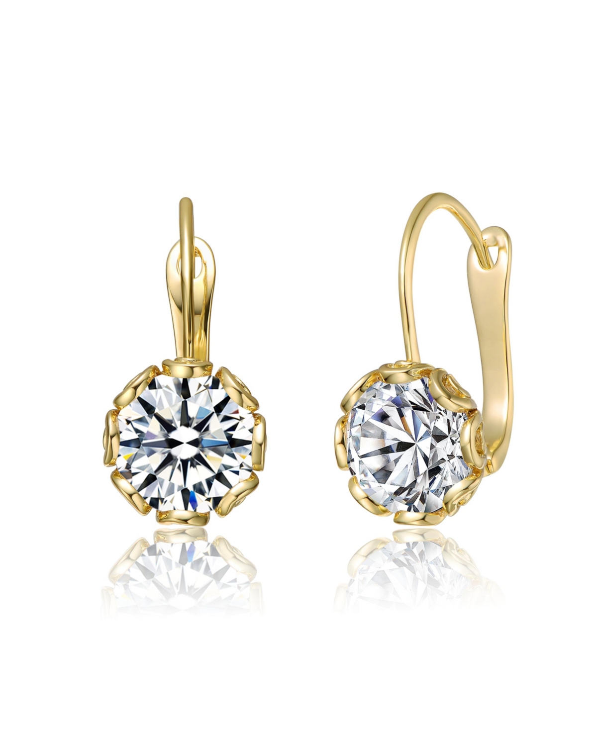 Click here for Modern Cubic Zirconia Solitaire Shimmering Drop Ea... prices