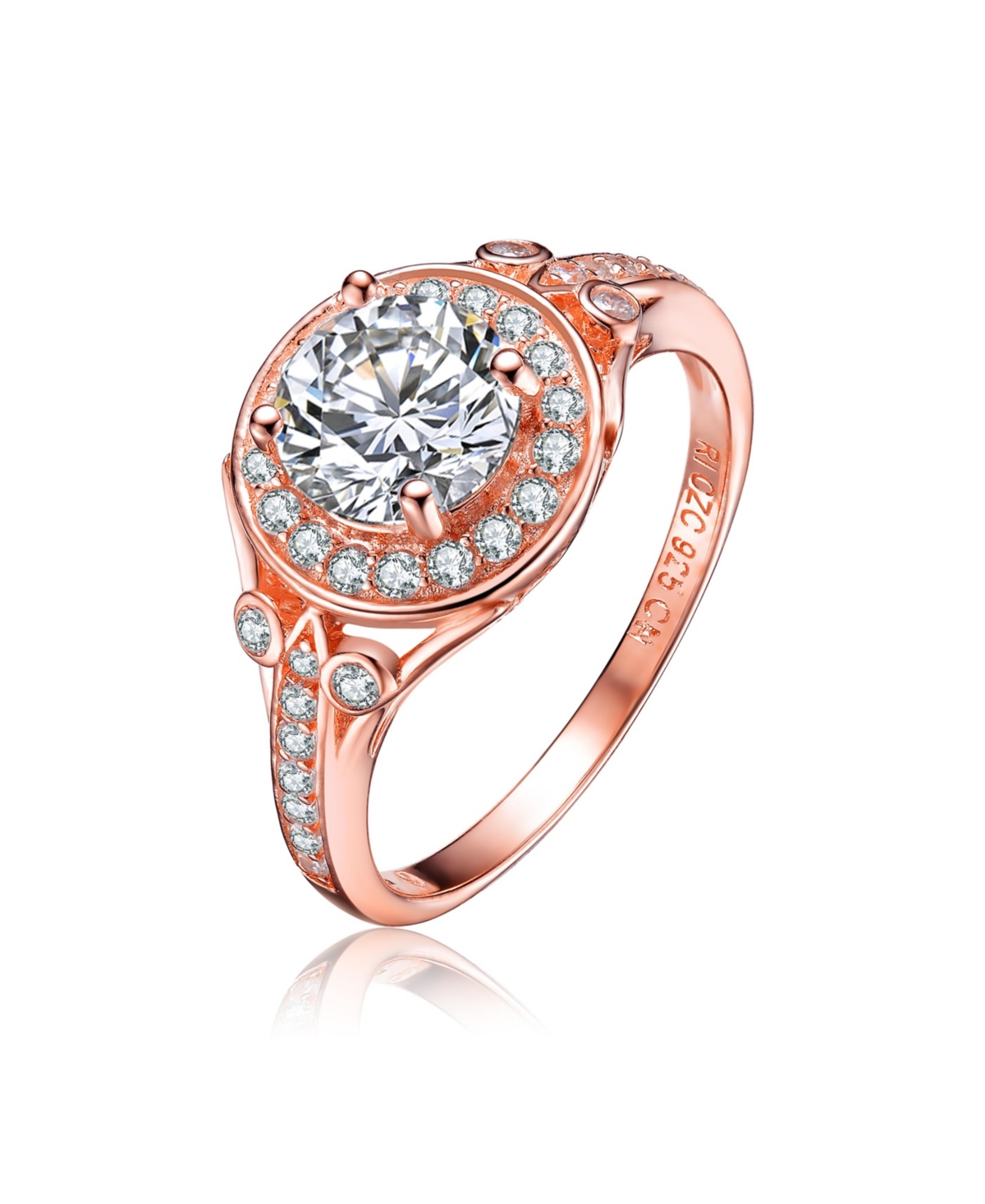 Click here for Sterling Silver Accent Cubic Zirconia Circle Halo... prices