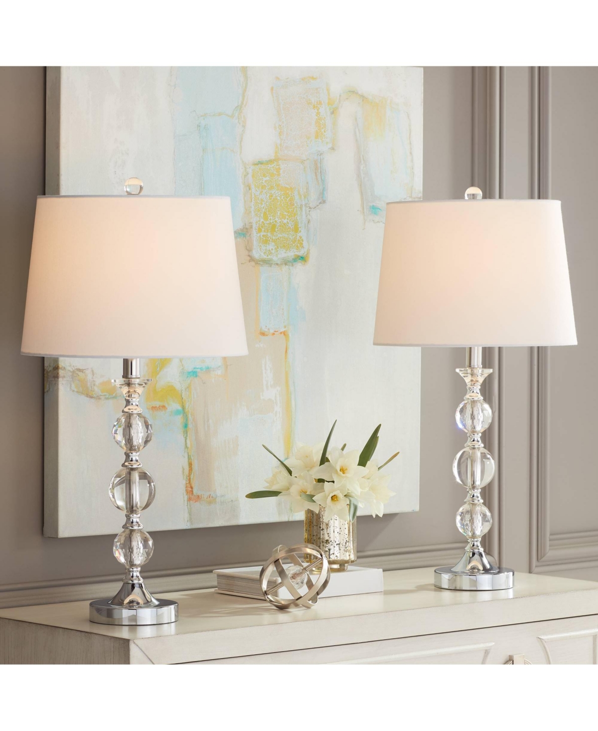 Click here for 360 Lighting Solange 25" High Modern Glam Tab... prices