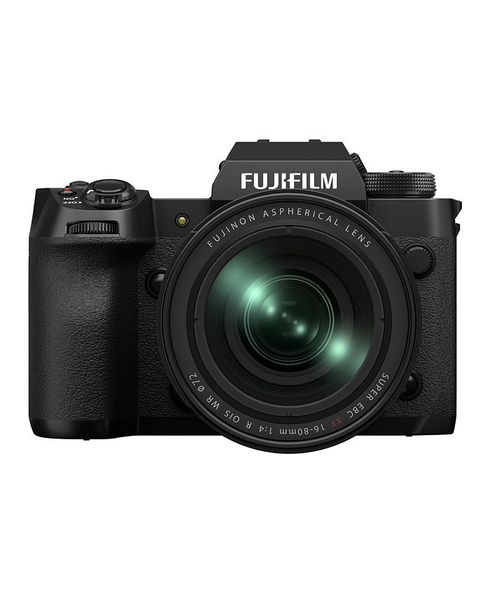 Fujifilm X-H2 40 Megapixel Body with XF16-80mm F4 R OIS WR Lens (Black) - Macy's