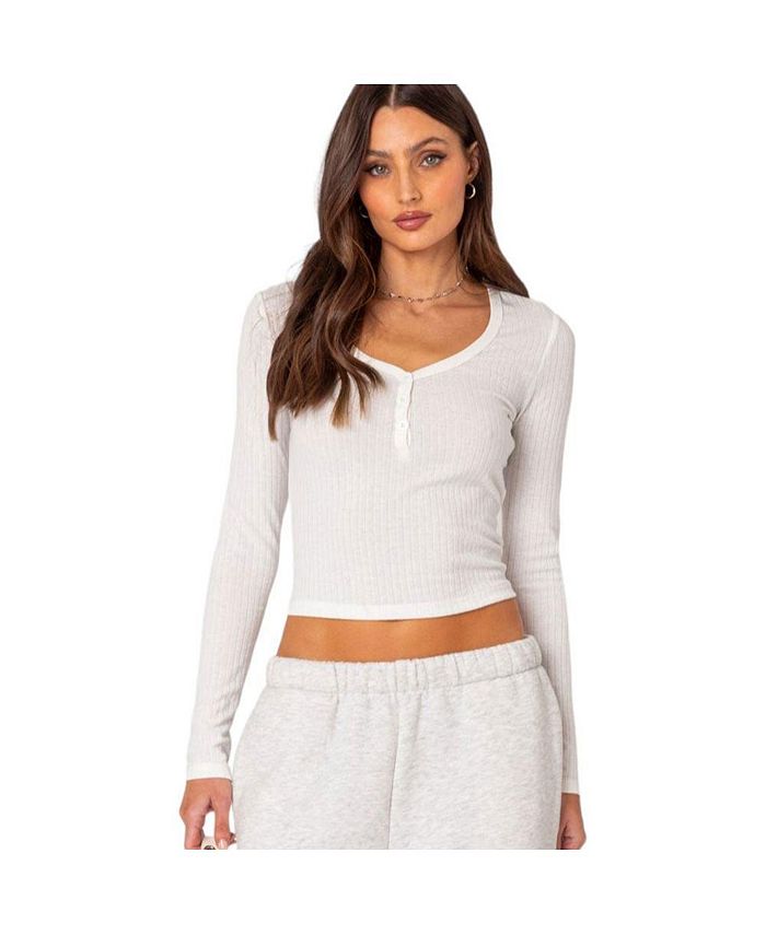 Edikted Women's Noah point Elle top - Macy's