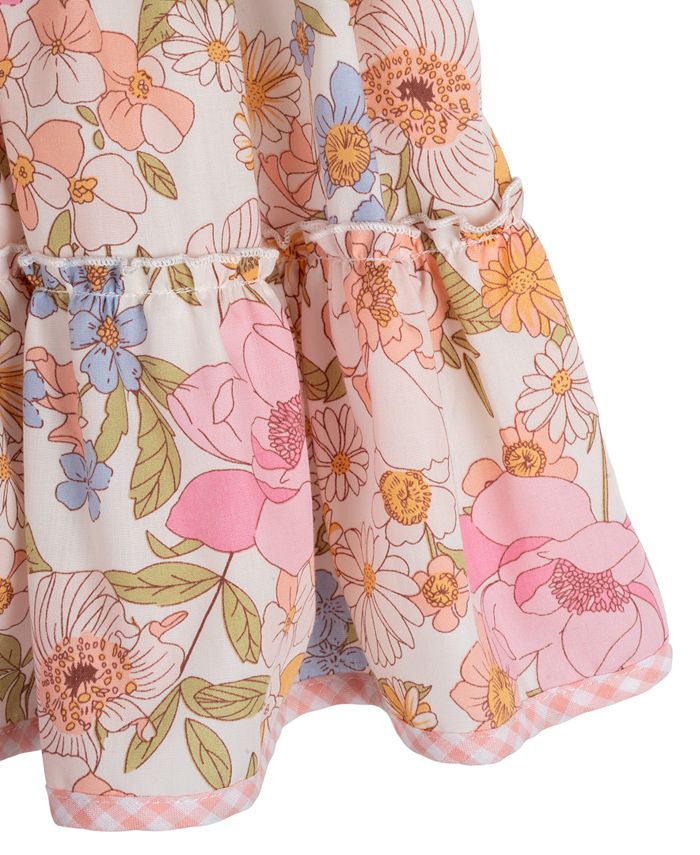 Rare Editions Baby Girls Mixed Media Dress with Matching Headband and ...