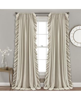 Reyna Window Curtain Panels - Macy's