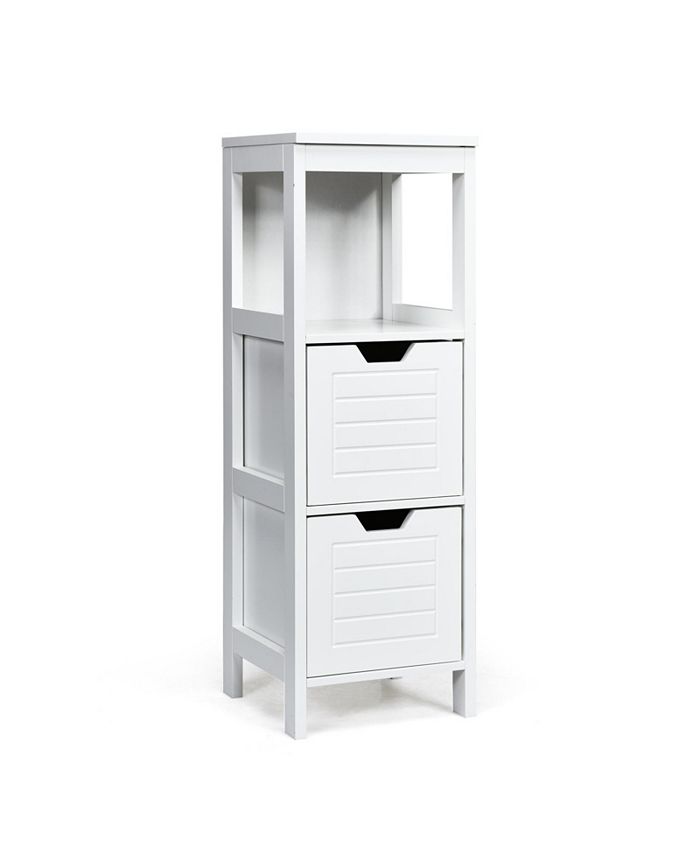 Slickblue Bathroom Wooden Floor Cabinet Multifunction Storage Rack ...