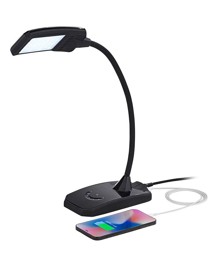 360 Lighting Ricky Modern Minimalist Desk Table Lamp with USB Charging ...