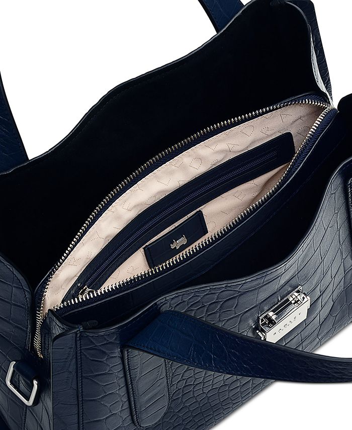 Radley London Sloane Street Croc Embossed Leather Medium Ziptop Grab ...