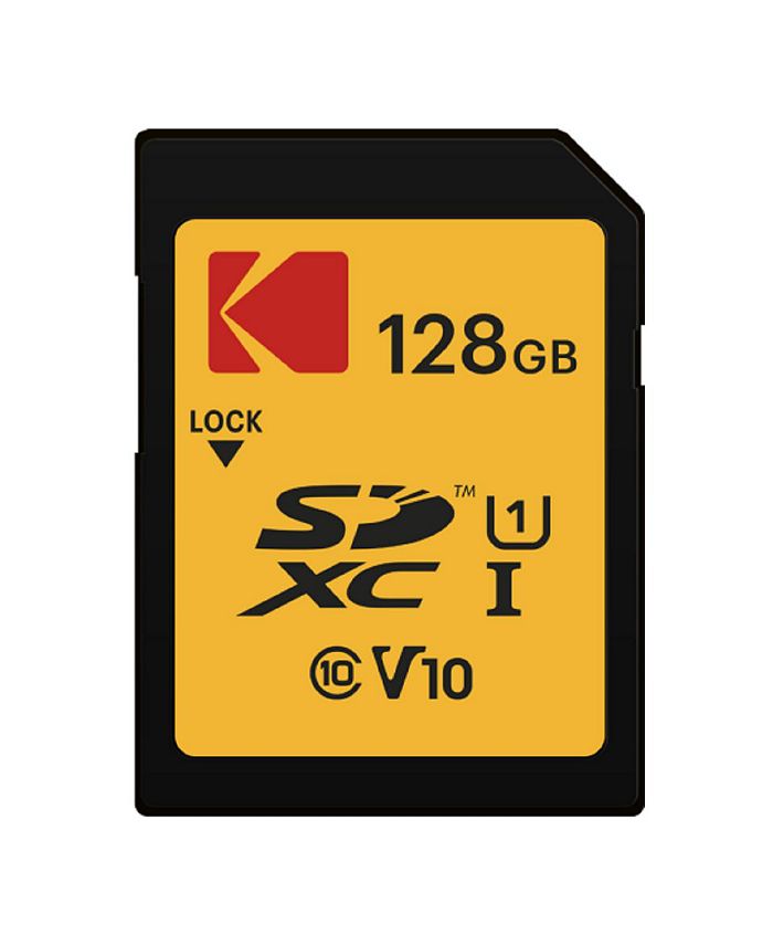 Kodak 128GB SD Class 10 UHS-I U1 V10 Full HD Memory Card with Up to ...