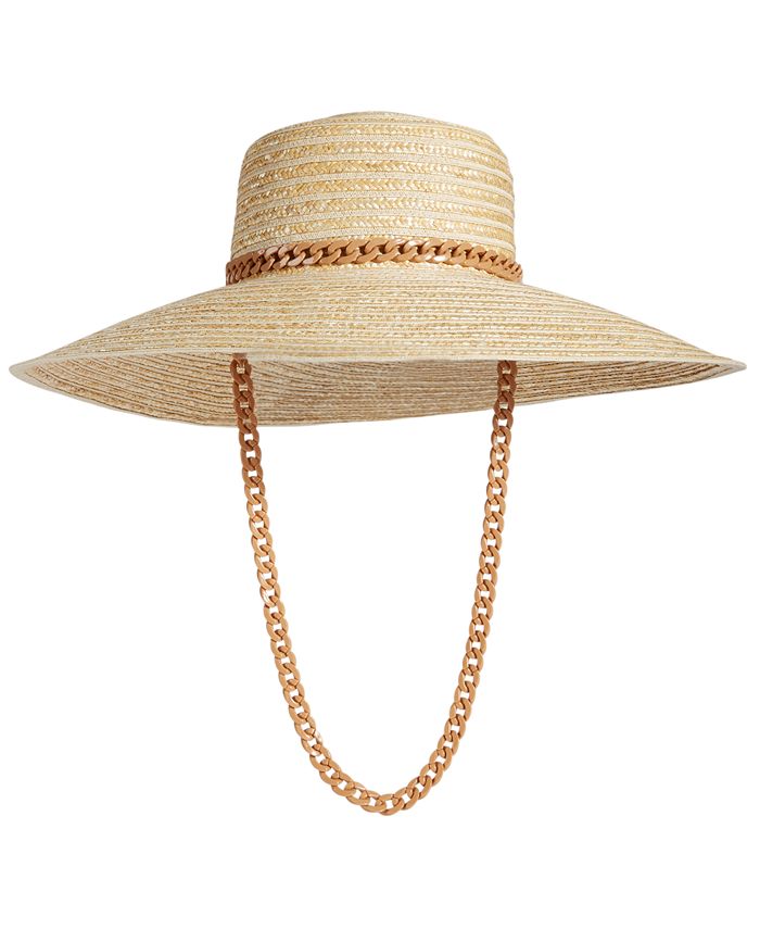 Macy's Flower Show Straw Braid Downbrim Hat, Created for Macy's - Macy's