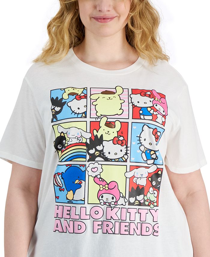 Love Tribe Trendy Plus Size Hello Kitty & Friends Tee - Macy's