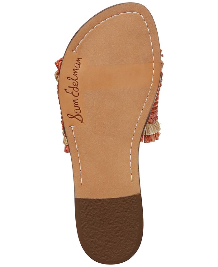 Sam Edelman Georgia Raffia Slide Sandals - Macy's
