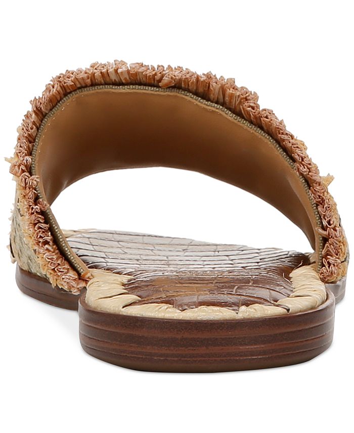 Sam Edelman Georgia Raffia Slide Sandals - Macy's