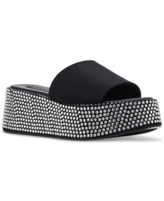 Jessica Rich x Steve Madden Stardust Platform Wedge Sandals - Macy's