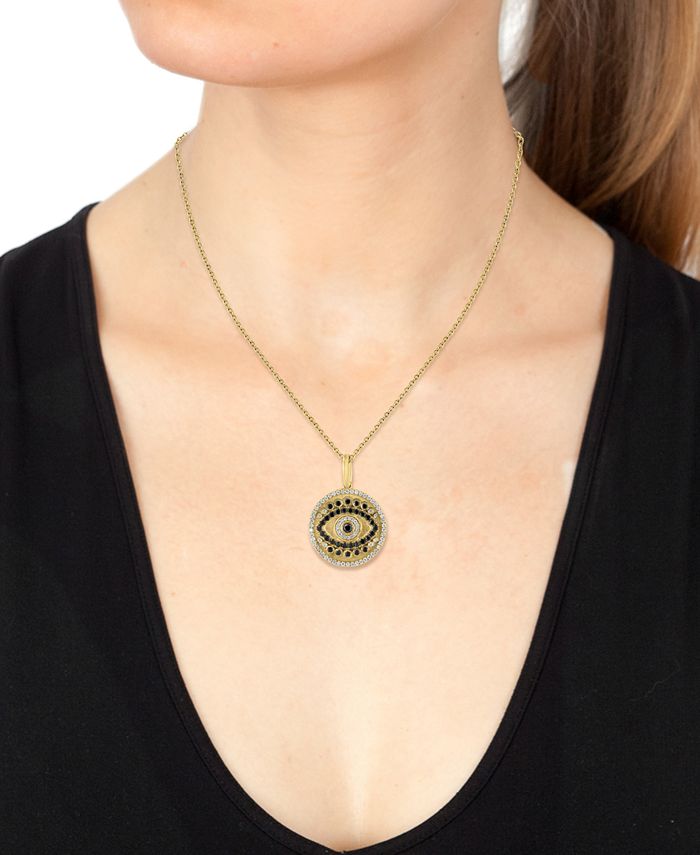 EFFY Collection EFFY® Black Diamond (3/8 ct. t.w.) & White Diamond Evil ...