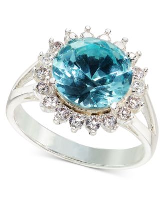Charter Club Silver-Tone Pavé & Color Crystal Ring, Created for Macy's ...