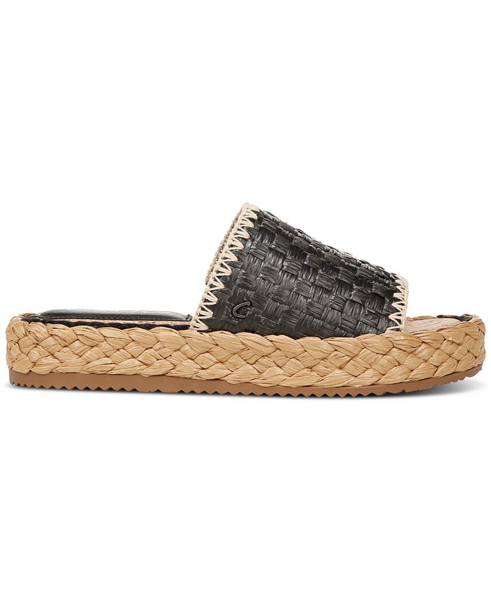 Circus NY by Sam Edelman Wallis Raffia Platform Slide Sandals - Macy's