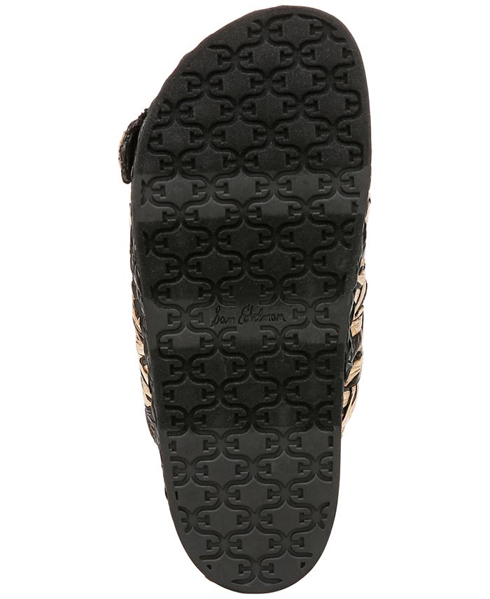 Sam Edelman Reina Woven Double Buckle Slide Sandals - Macy's