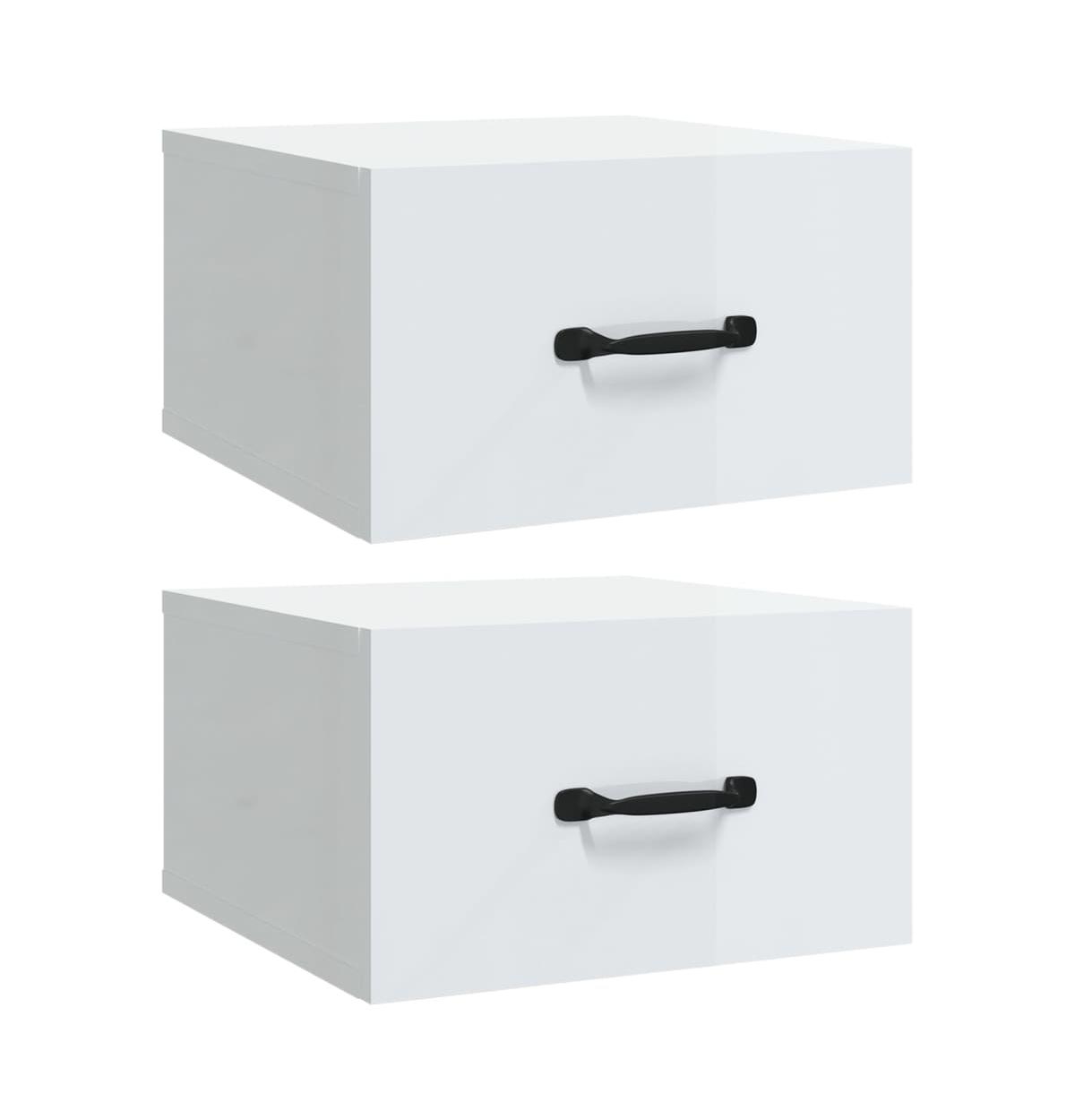 Click here for Wall-mounted Bedside Cabinets 2 pcs 13.8x13.8x7.9... prices