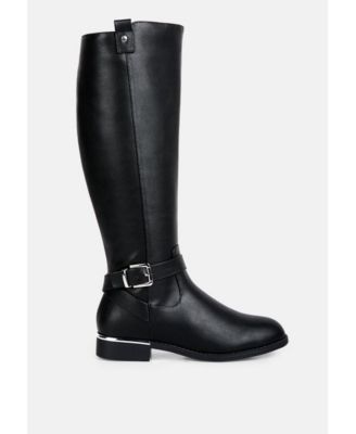 Women's Renny Buckle strap embellished calf boots