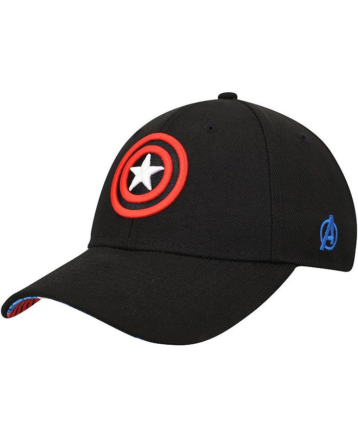 Lids Men's Black Captain America 60th Anniversary Comic Undervisor ...