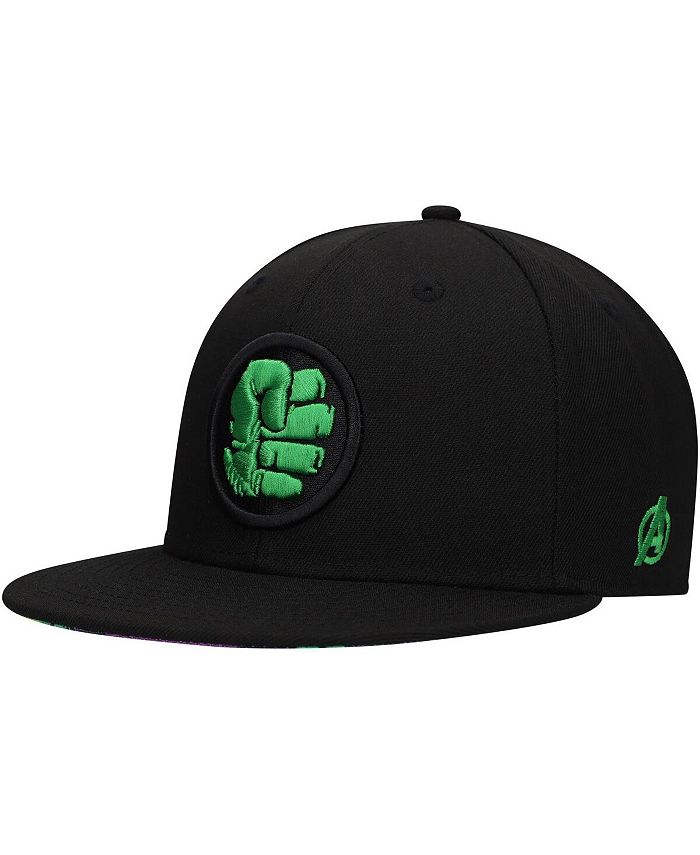 Lids Men's Black The Hulk Marvel 60th Anniversary Snapback Hat - Macy's