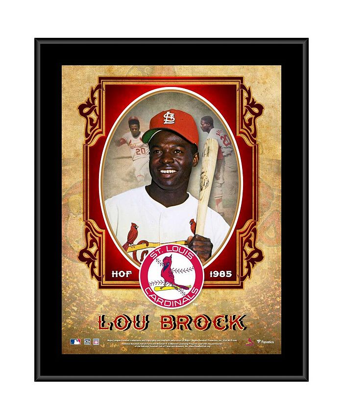 Fanatics Authentic Lou Brock St. Louis Cardinals 10.5" x 13" Hall of ...