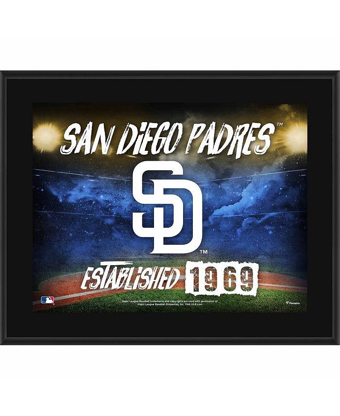Fanatics Authentic San Diego Padres 10.5" x 13" Sublimated Horizontal ...