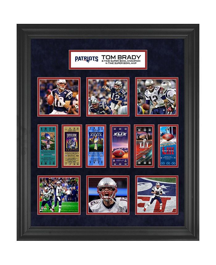 Fanatics Authentic Tom Brady New England Patriots Framed 23" x 27" 6 ...