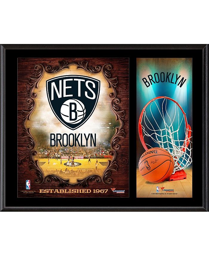 Fanatics Authentic Brooklyn Nets 12'' x 15'' Sublimated Team Logo ...