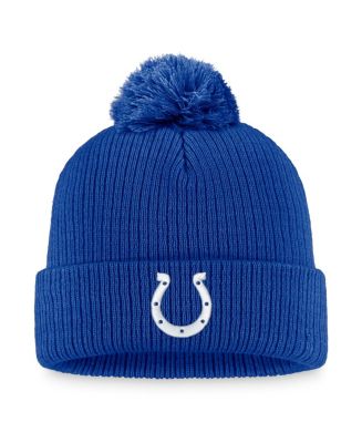 Women's Fanatics Royal Indianapolis Colts Logo Cuffed Knit Hat with Pom ...