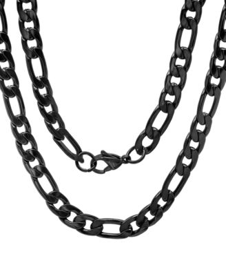 Mens black figaro necklace store