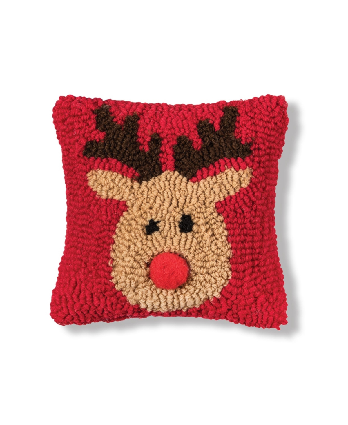 Click here for 8 x 8 Reindeer Games Reindeer with Red Nose on Red... prices
