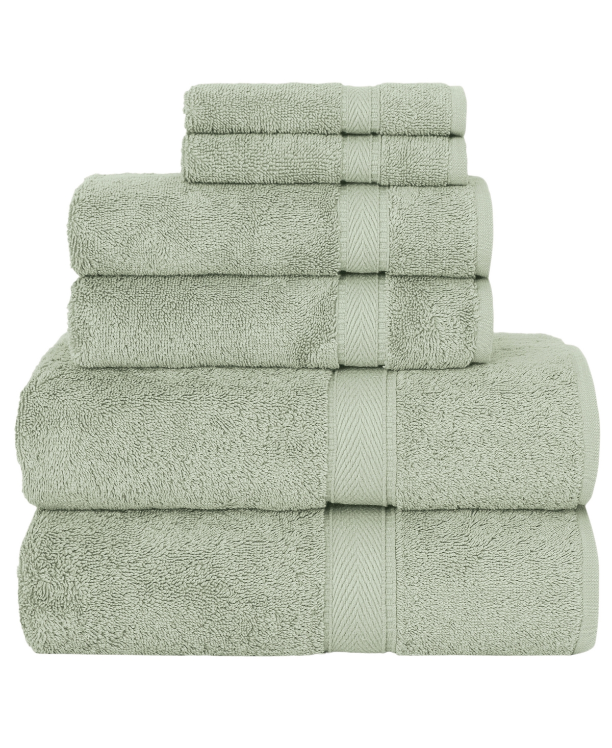 Click here for Linum Home Sinemis Terry 6-Pc. Towel Set - Green prices