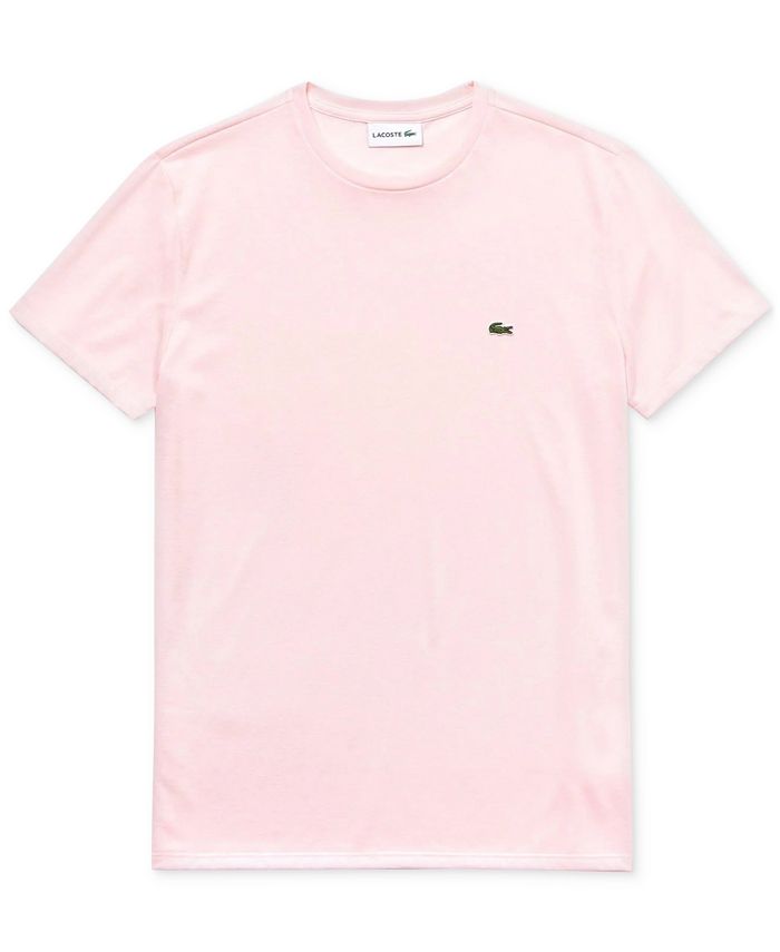 Lacoste Men's Classic Crew Neck Soft Pima Cotton T-Shirt - Macy's