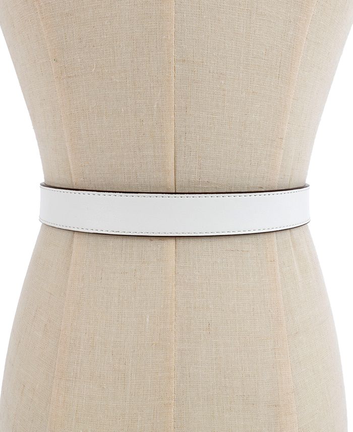 Michael Kors Women's Leather Metal-Loop Belt - Macy's