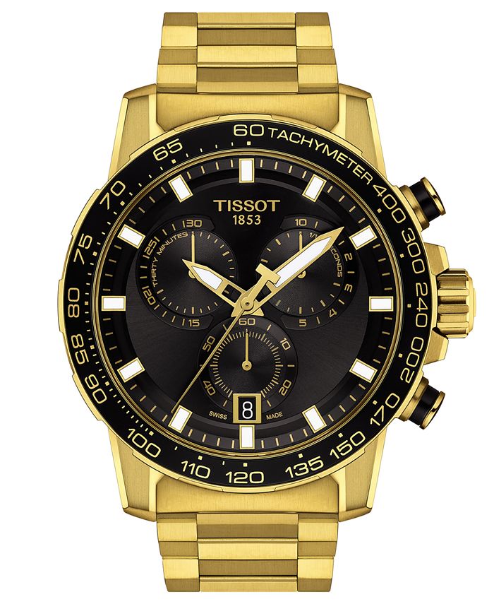 Tissot Men's Swiss Chronograph Supersport GTS Gold PVD Stainless Steel ...