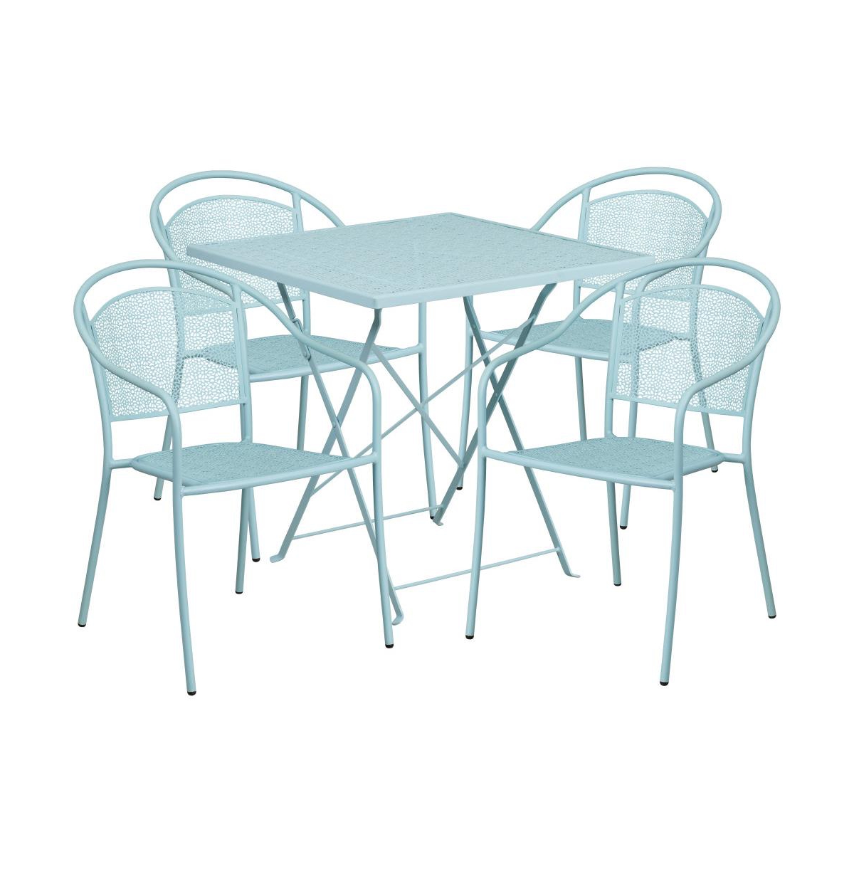 Click here for Commercial Grade 28 Square Metal Folding Patio Tab... prices