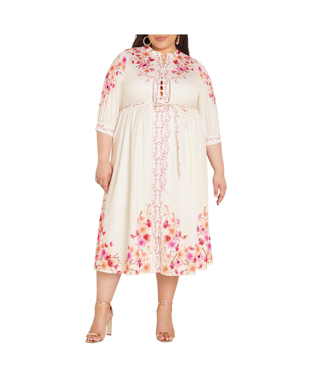 Click here for City Chic Plus Size Annabelle Button Down Floral M... prices