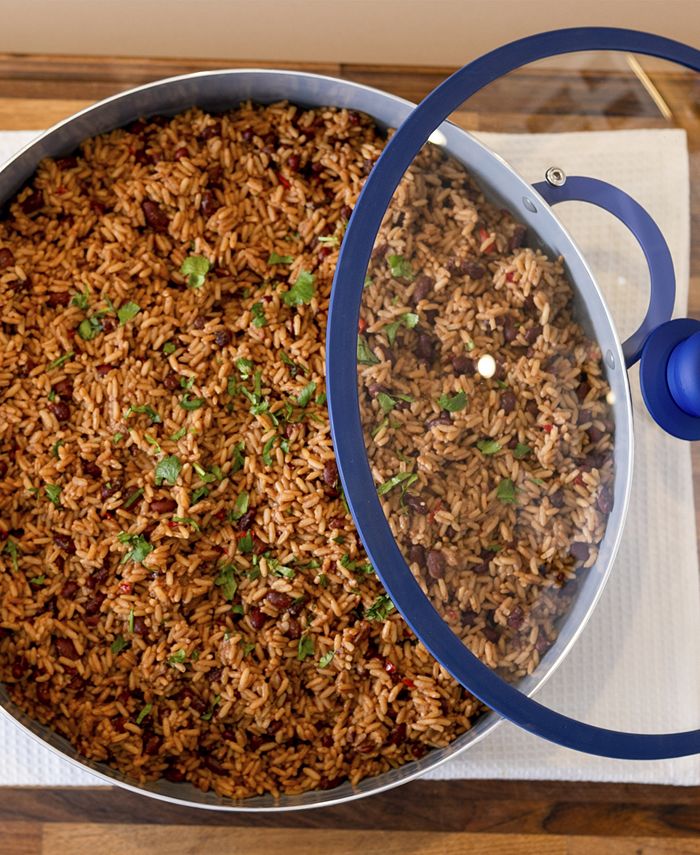 Sedona Kitchen Aluminum 12 Qt Caldero with Silicone Rim Glass Lid and ...