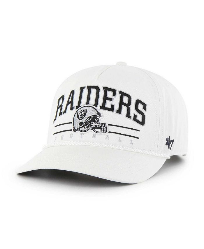 '47 Brand Men's White Las Vegas Raiders Roscoe Hitch Adjustable Hat ...