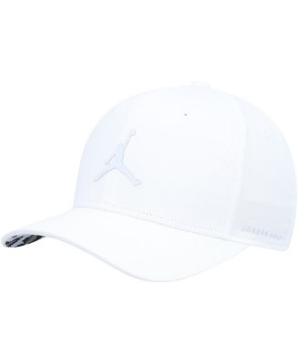 Men's Jordan White Performance Rise Adjustable Hat - Macy's