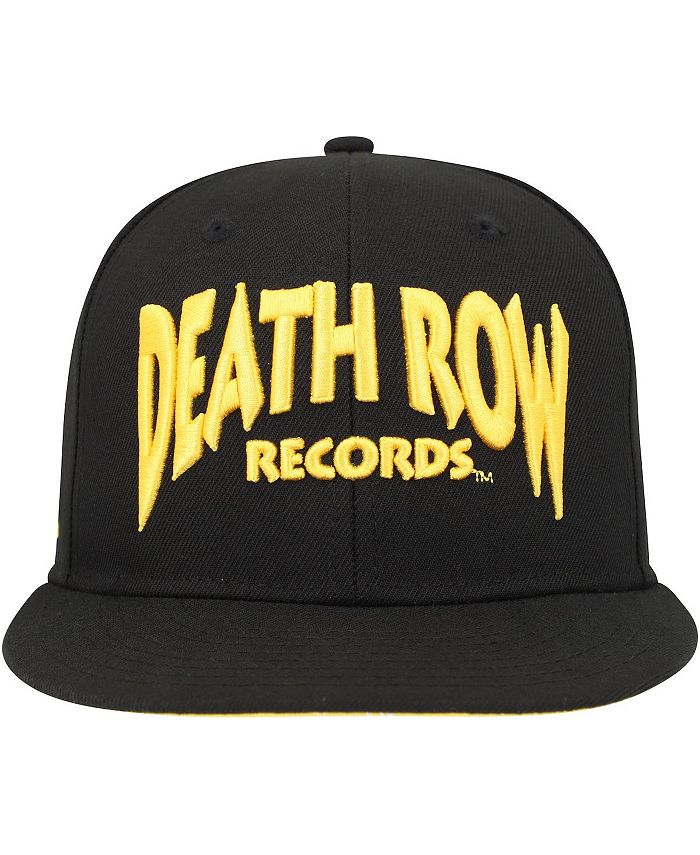 Lids Men's Black Death Row Records Paisley Fitted Hat - Macy's
