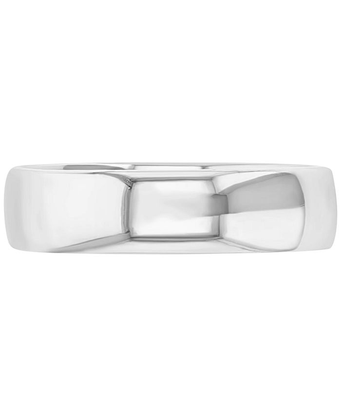 Macy's High-Polished Finish Comfort Fit Dome Stack Band - Macy's