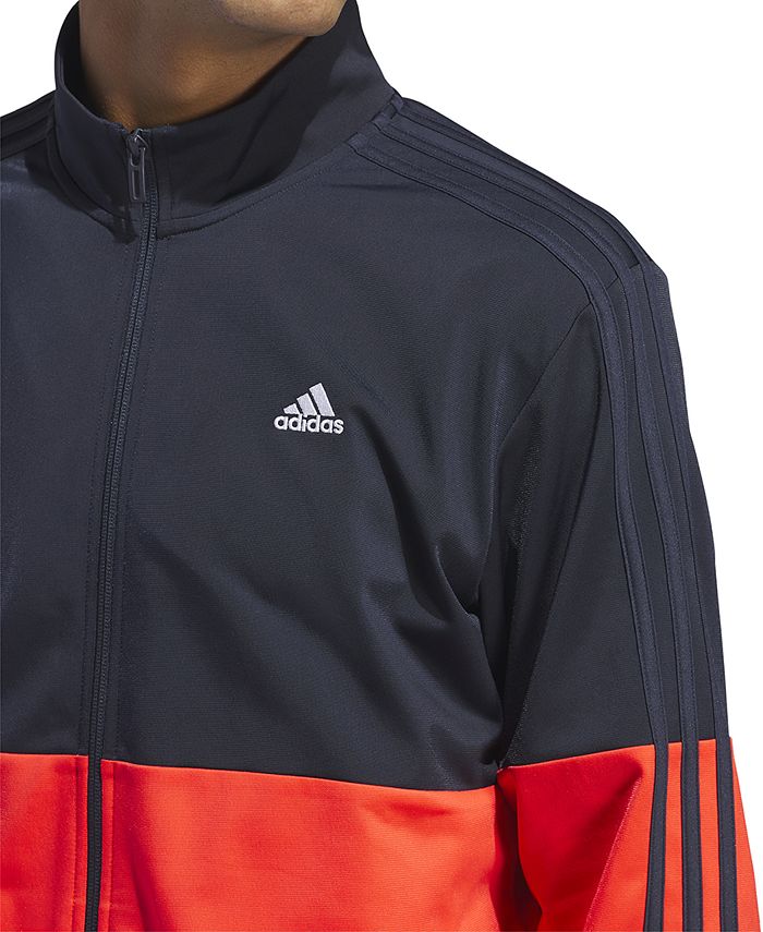 adidas Men's Essentials Colorblocked Tricot Track Jacket - Macy's