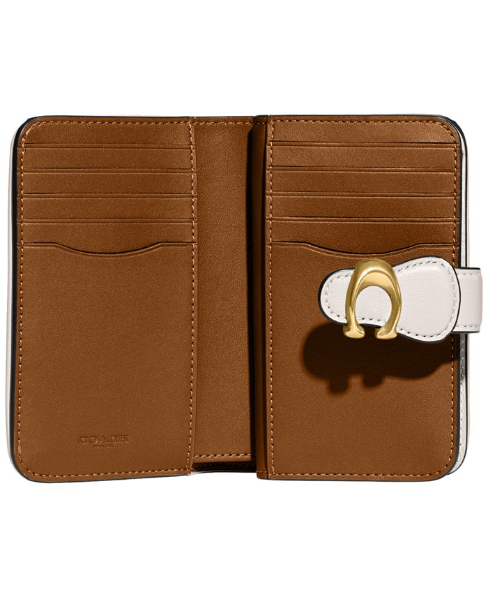 COACH Tabby Smooth Leather Medium Snap-Closure Wallet - Macy's