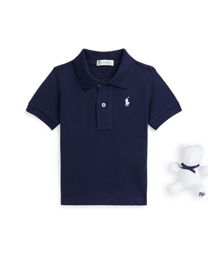 Polo Ralph Lauren Baby Boys or Girls Cotton Mesh Polo Shirt and Bear ...