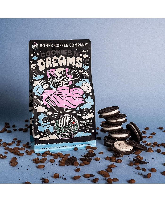 Bones Coffee Ground Coffee | 12 oz Medium Roast Arabica Low Acid ...