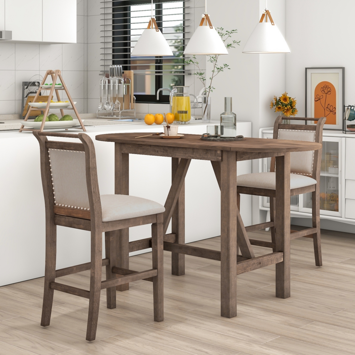 Click here for Simplie Fun 3-Piece Wooden Counter Height Dining S... prices