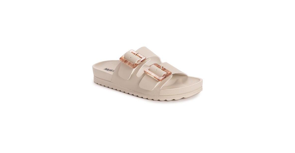 Click here for Muk Luks Womens Grand Cayman Sandal - Stone prices