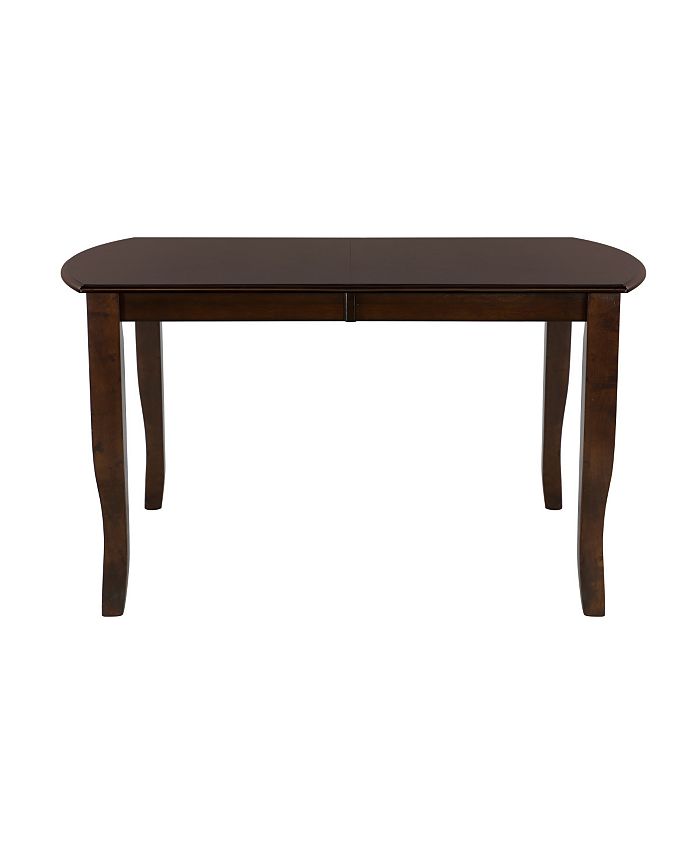 Simplie Fun Dark Cherry Dining Table with Extension Leaf - Macy's
