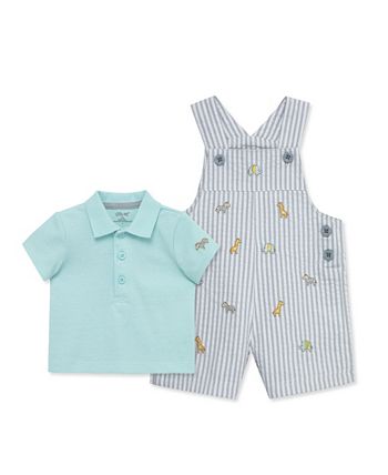 Little Me Baby Boys Shortall Set - Macy's